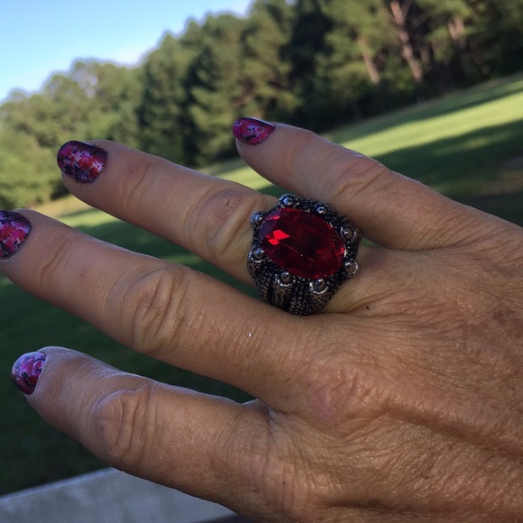 Jewelry | Nwts Beautiful Ruby Like Stone Ring Sz 9 | Poshmark